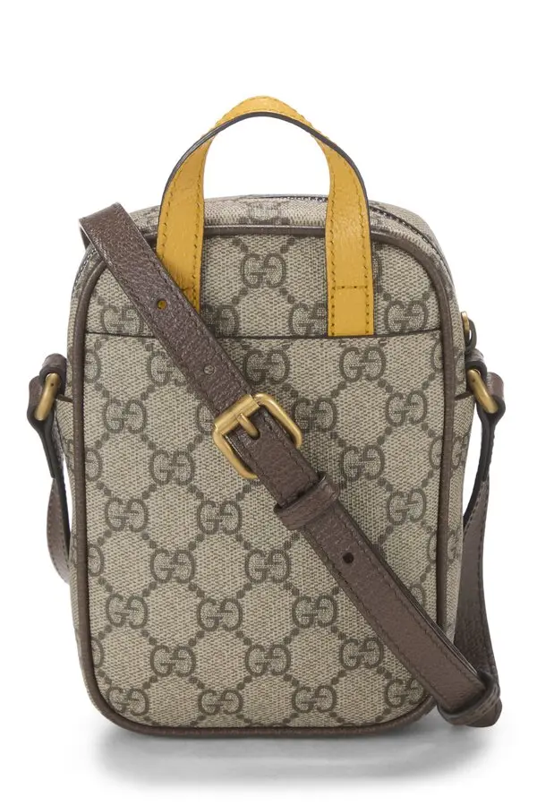 Gucci Gg Supreme Neo Vintage Double Zip Camera Bag