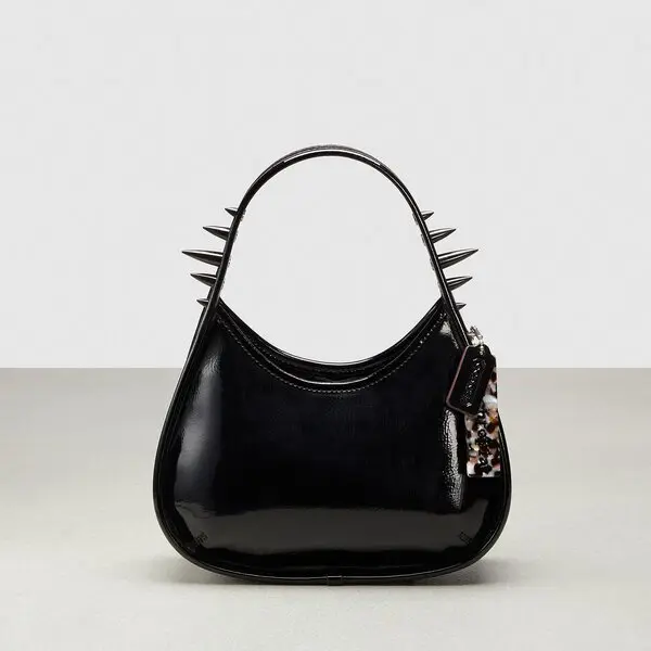 Coachtopia Ergo Bag In Crinkle Patent Leather - Black | Editorialist