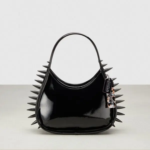 Coachtopia Ergo Bag In Crinkle Patent Leather: Spikes All