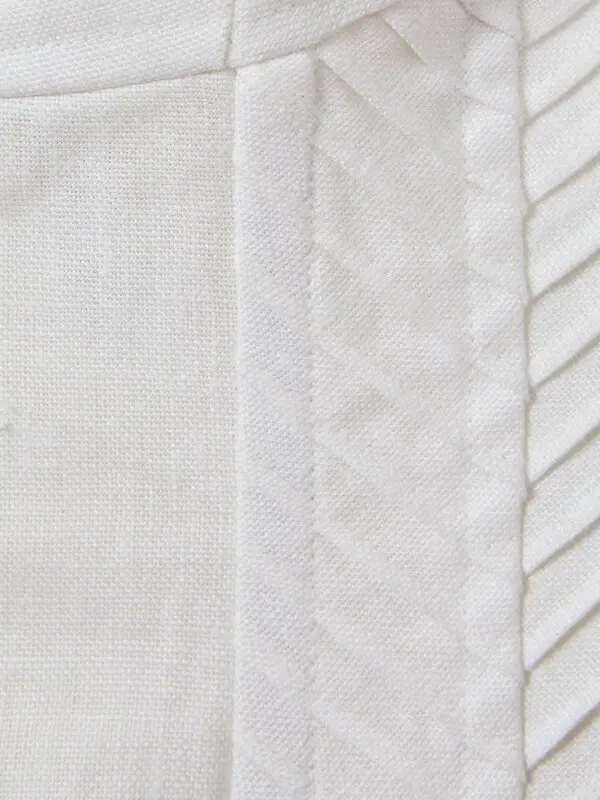 REISS Mirabelle Linen Corset Vest