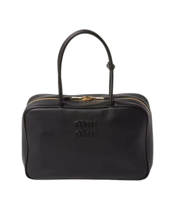 Miu Miu Beau Leather Bag - Black