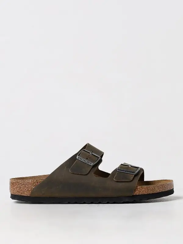BIRKENSTOCK Arizona Oiled Leather Sandals - Green