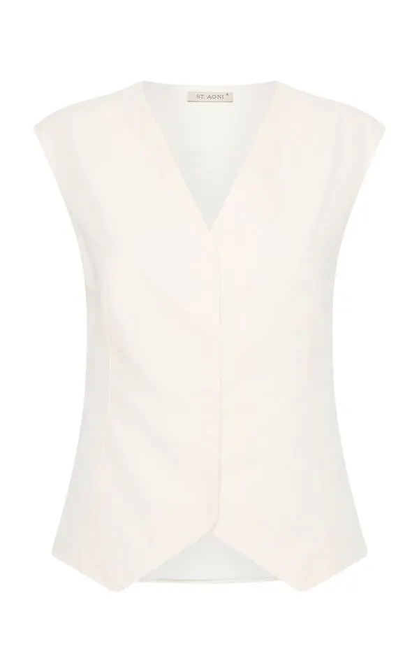 ST. AGNI Organic Cotton-linen Vest