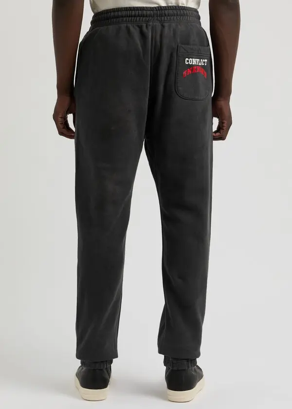 SAINT MXXXXXX Denim Tears Struggle Printed Cotton Sweatpants