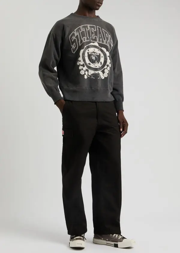 SAINT MXXXXXX Denim Tears Printed Cotton Sweatshirt
