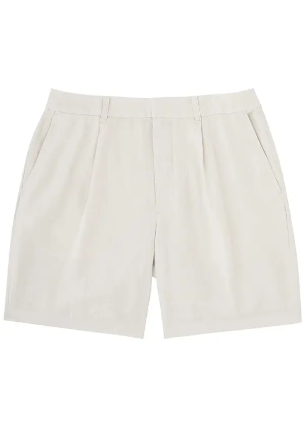 Rag & Bone Elliot Linen Shorts - Ecru