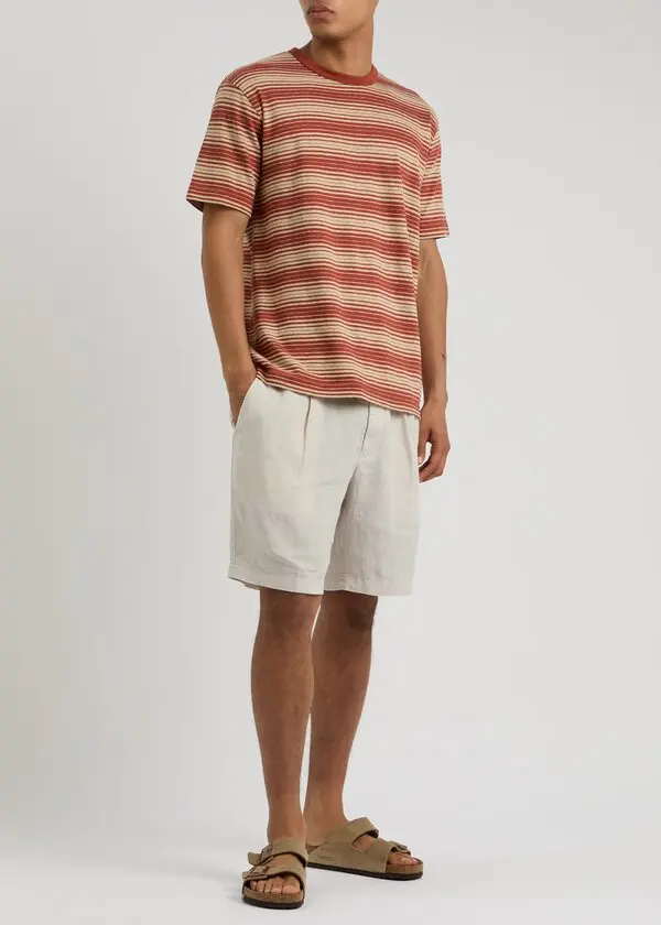 Rag & Bone Elliot Linen Shorts - Ecru