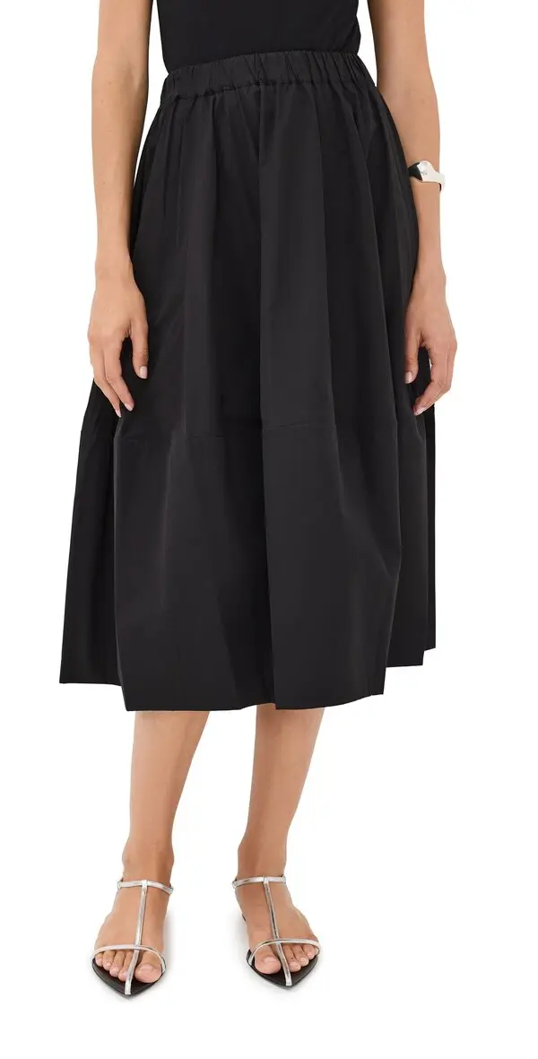 Co Bubble Midi Skirt - Black
