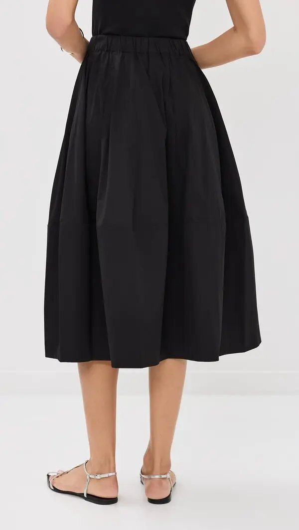 Co Bubble Midi Skirt - Black