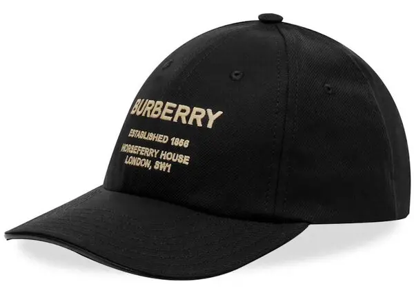 Burberry Horseferry Logo Baseball Cap - Black