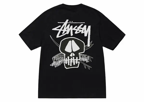StÜssy Fresh Foils Tee Shirt - Black