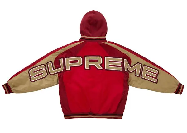 Supreme Hooded Stadium Jacket - Red