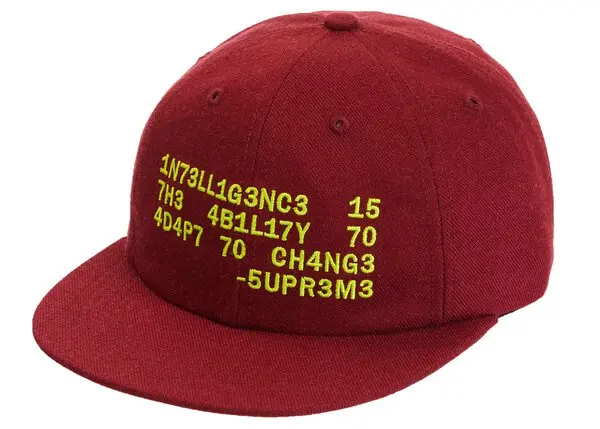 Supreme Intelligence 6-panel Cap - Cardinal