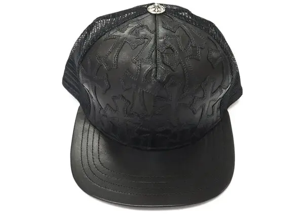 Chrome Hearts Cemetery Cross Trucker Hat - Black