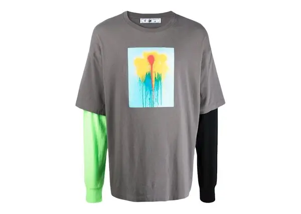 Off-White Graphic Print Layered Longsleeve Shirtin