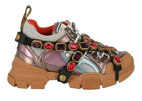 Gucci Flashtrek Metallic Sneakers - Multicolor