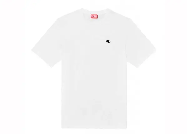 DIESEL Oval D Patch T-shirt - White