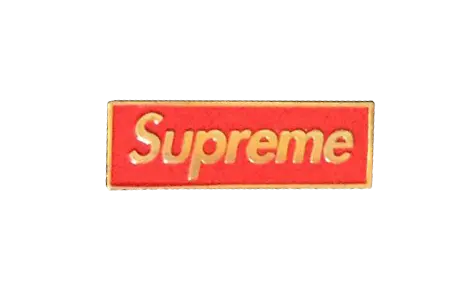 Supreme Box Logo Pin - Gold