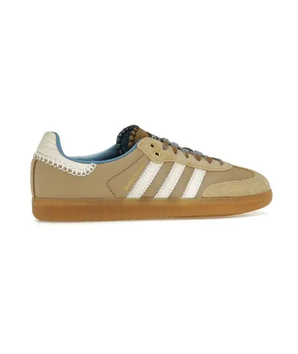 Adidas Samba Nylon Wales Bonner Sneakers - Desert White/wonder White/ash Blue