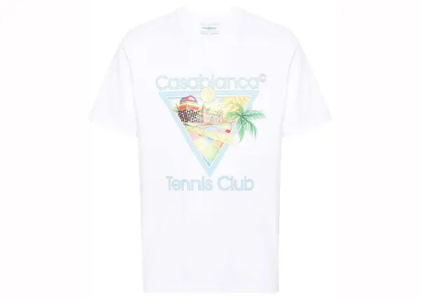 Casablanca Afro Cubism Tennis Club T-shirt - White