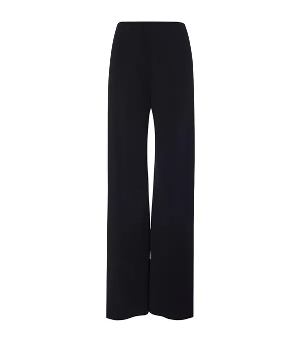 THE ROW Gala Wide-leg Trousers - Black