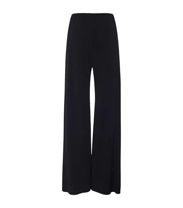 THE ROW Gala Wide-leg Trousers - Black