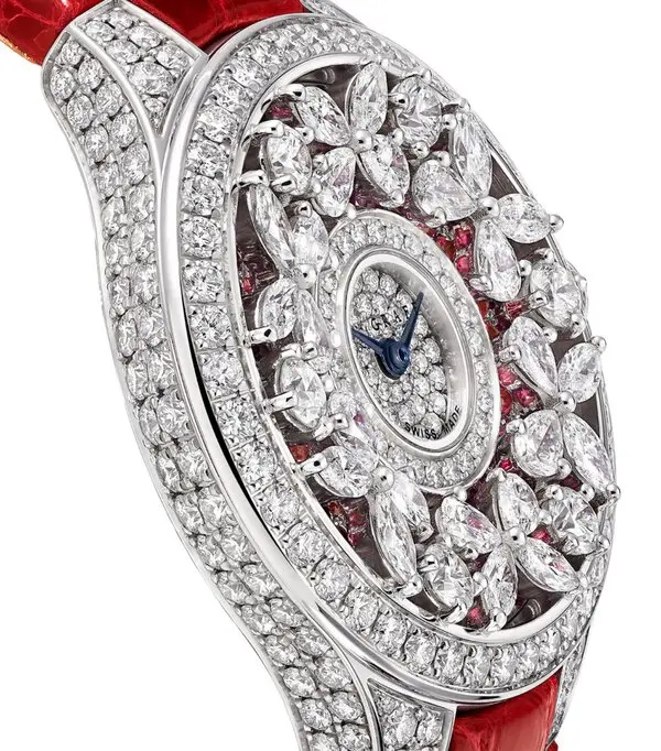 Graff Gold, Diamond And Ruby Classic Butterfly Watch 33mm
