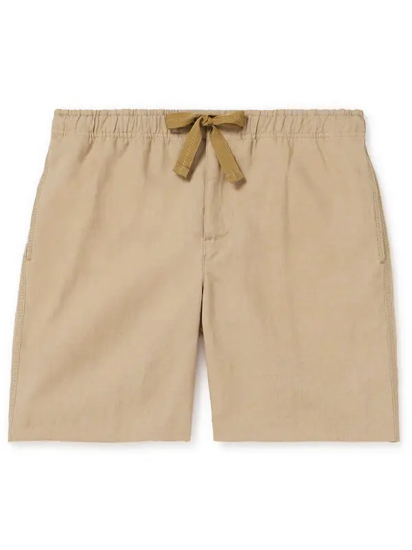 Orlebar Brown Alex Straight-leg Linen Drawstring Shorts - Neutrals