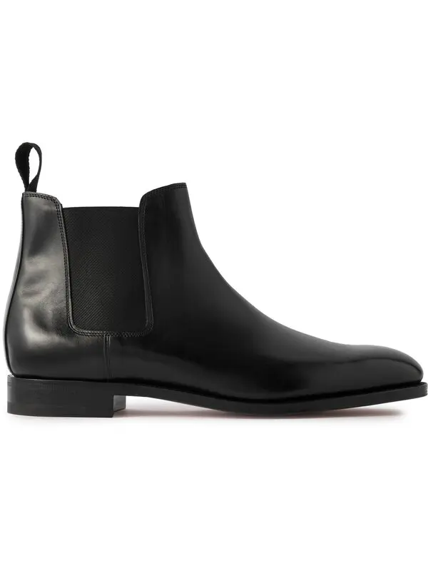 John Lobb Kensington Leather Chelsea Boots - Black | Editorialist
