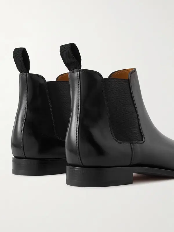 John Lobb Lawry Leather Chelsea Boots - Black
