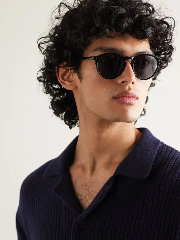 TOM FORD Aurele Round-frame Sunglasses - Black
