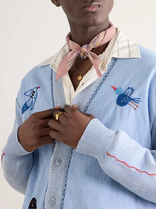 Kapital Peckish Maria Printed Cotton-Voile Bandana - Pink