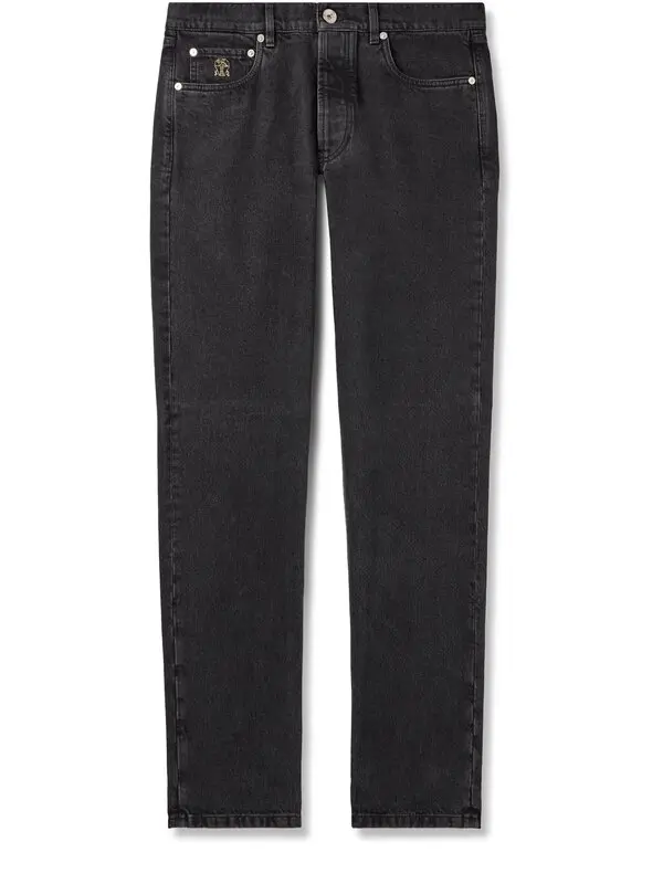 Brunello Cucinelli Straight-leg Jeans - Black