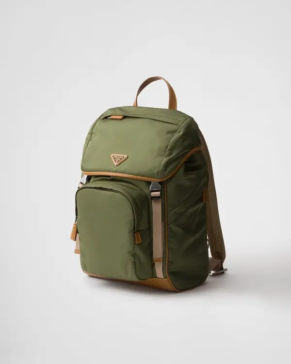 Prada Re-nylon And Leather Backpack