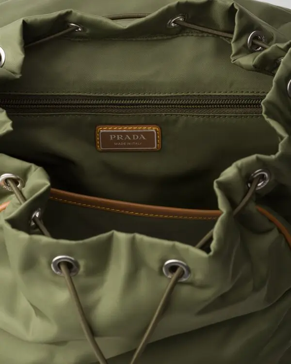 Prada Re-nylon And Leather Backpack