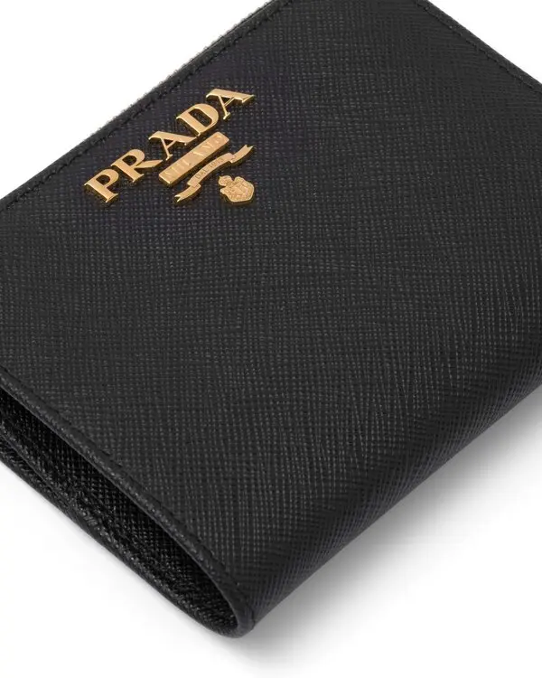 Prada Small Saffiano Leather Wallet - Black