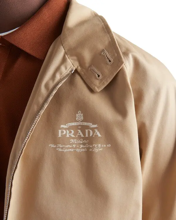 Prada Cotton-blend Jacket - Neutral