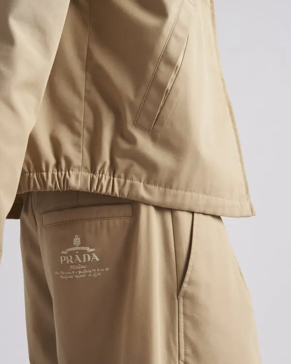 Prada Poplin Bermuda Shorts - Neutral
