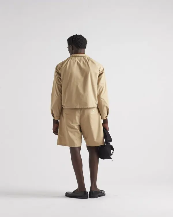 Prada Poplin Bermuda Shorts - Neutral