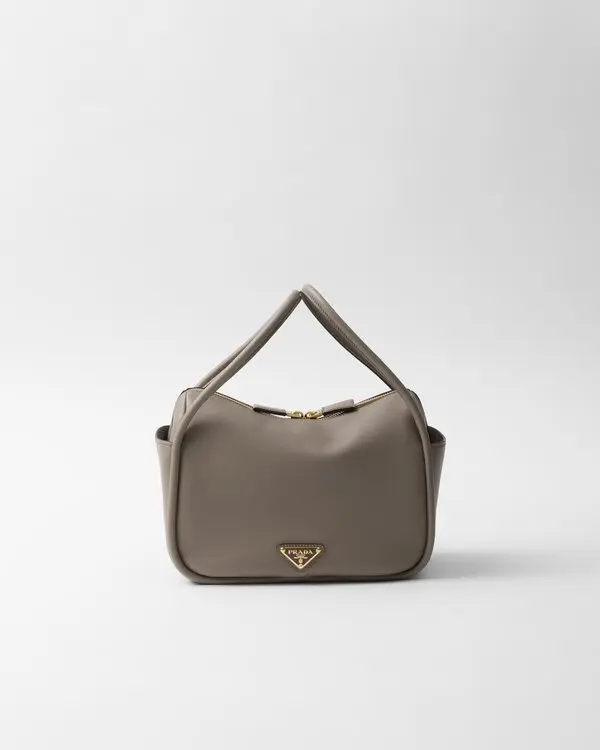 Prada Leather Handbag - Grey