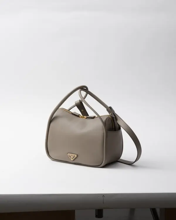 Prada Leather Handbag - Grey