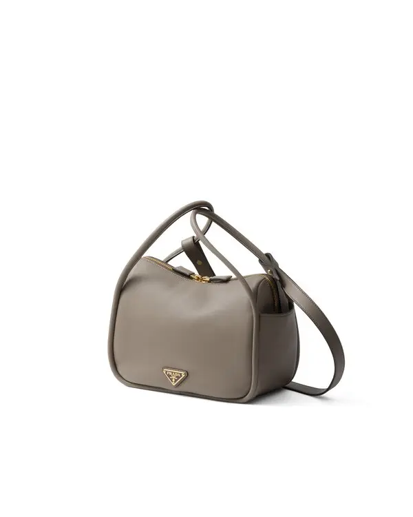 Prada Leather Handbag - Grey