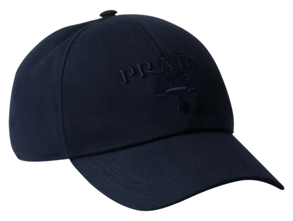 Prada Drill Baseball Cap - Navy