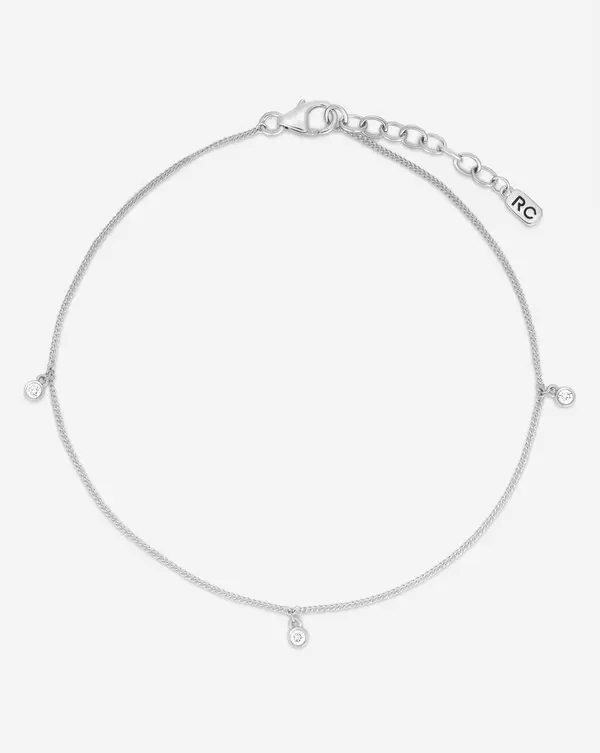 Ring Concierge Diamond Drop Anklet - One-color