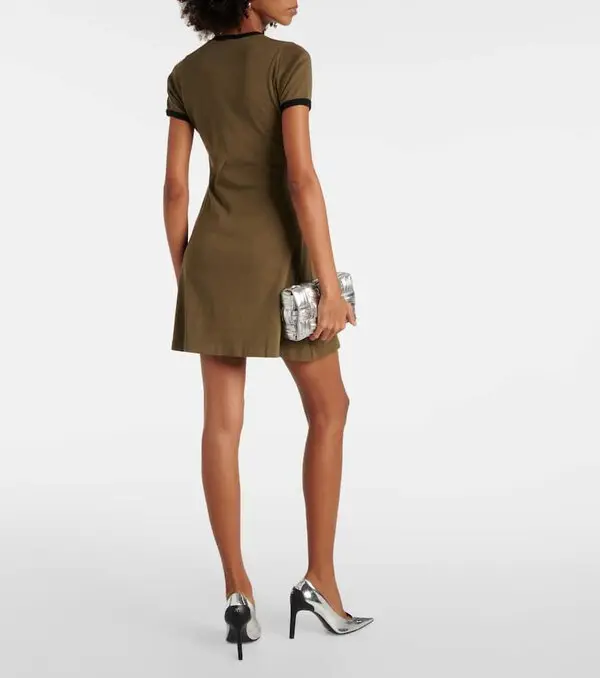 COURREGES Courrèges Cotton Jersey Minidress - Brown