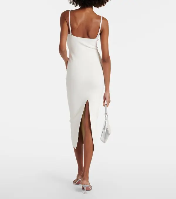 Galvan Sculpted Spiral Midi Dress