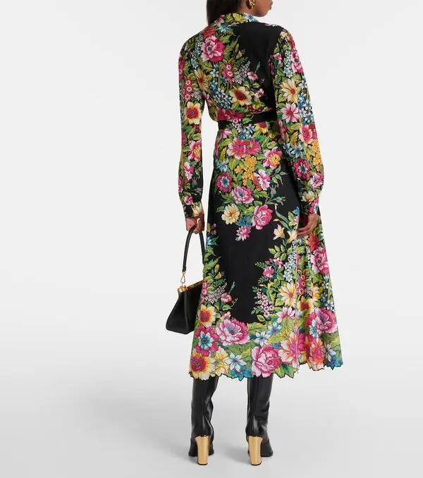 Etro Floral Cotton Maxi Skirt