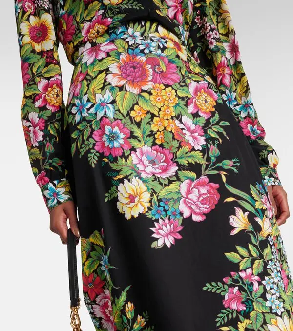 Etro Floral Cotton Maxi Skirt