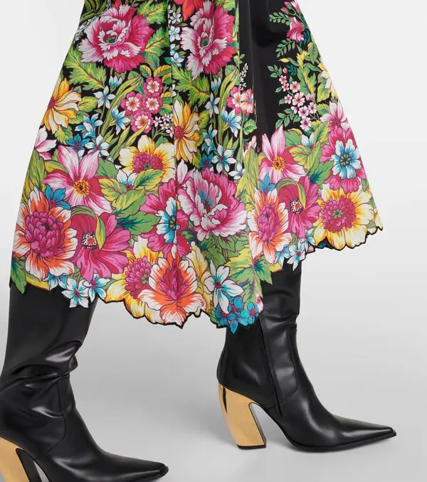 Etro Floral Cotton Maxi Skirt