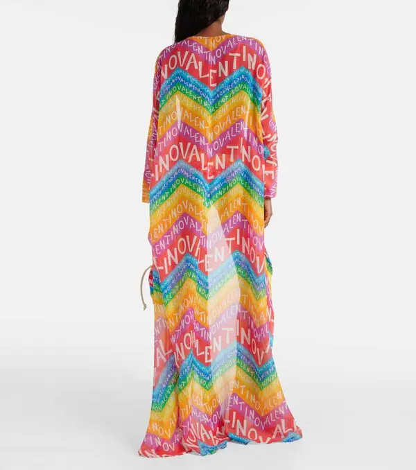 Valentino Garavani Logo Cotton-blend Beach Cover-up